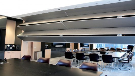 Reconfigure Space in Minutes with Skyfold Acoustic Partitions